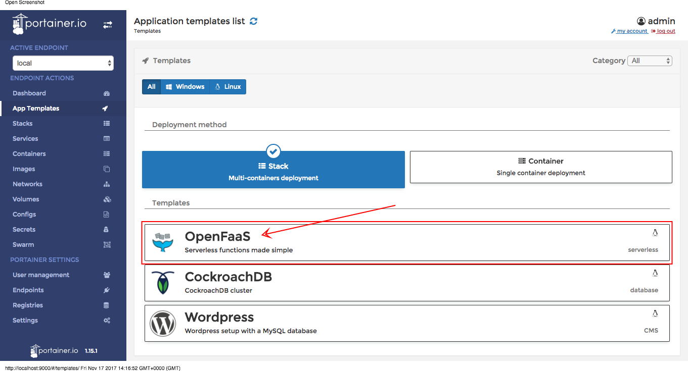OpenFaaS on Twitter: "OH on Slack: "When did OpenFaaS get into Portainer?" About a week ago! We ...