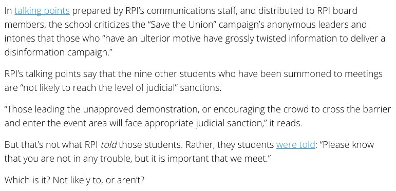 FIRE on Twitter: "Now @rpi is suggesting it may seek to punish even more students, again defying ...