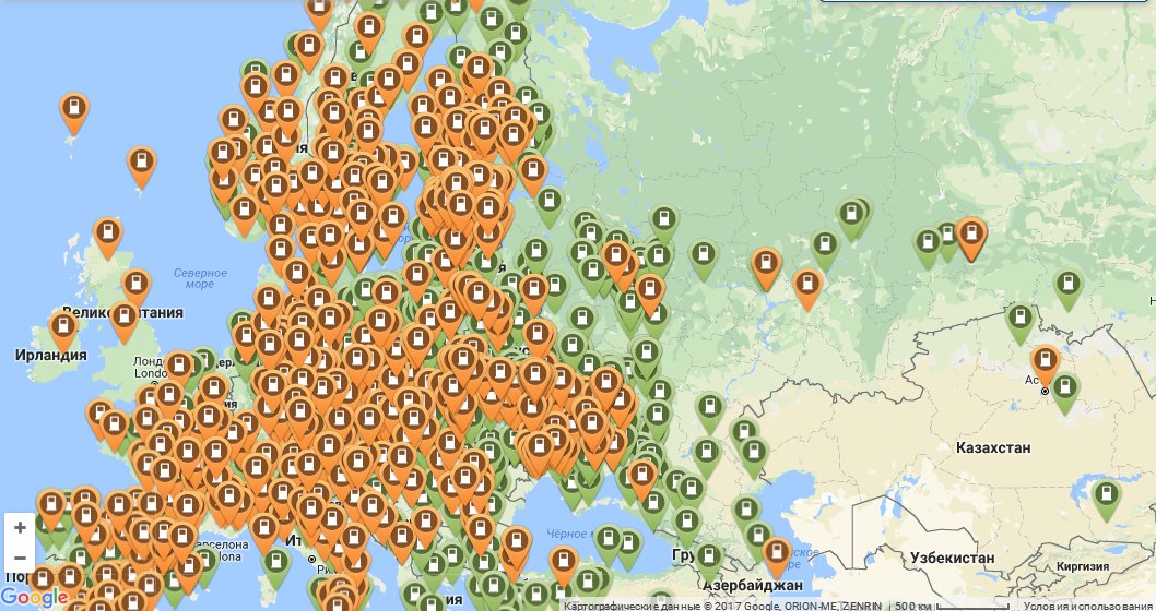 Карта зарядок для электромобилей в россии 2024 фото - PwCalc.ru