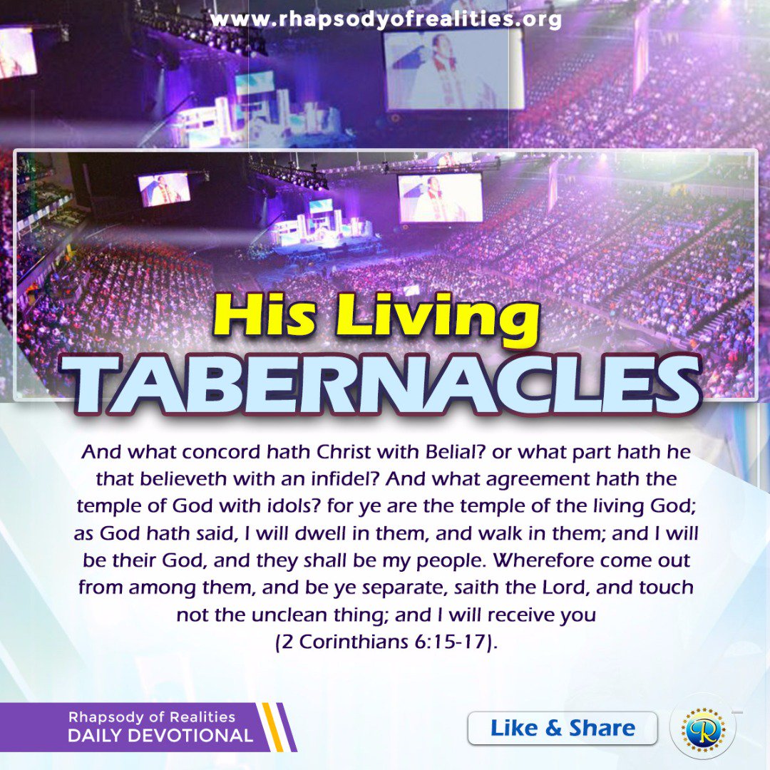 Rhapsody of Realities Daily Devotional on Twitter: "When the Holy Spirit took up His abode in ...