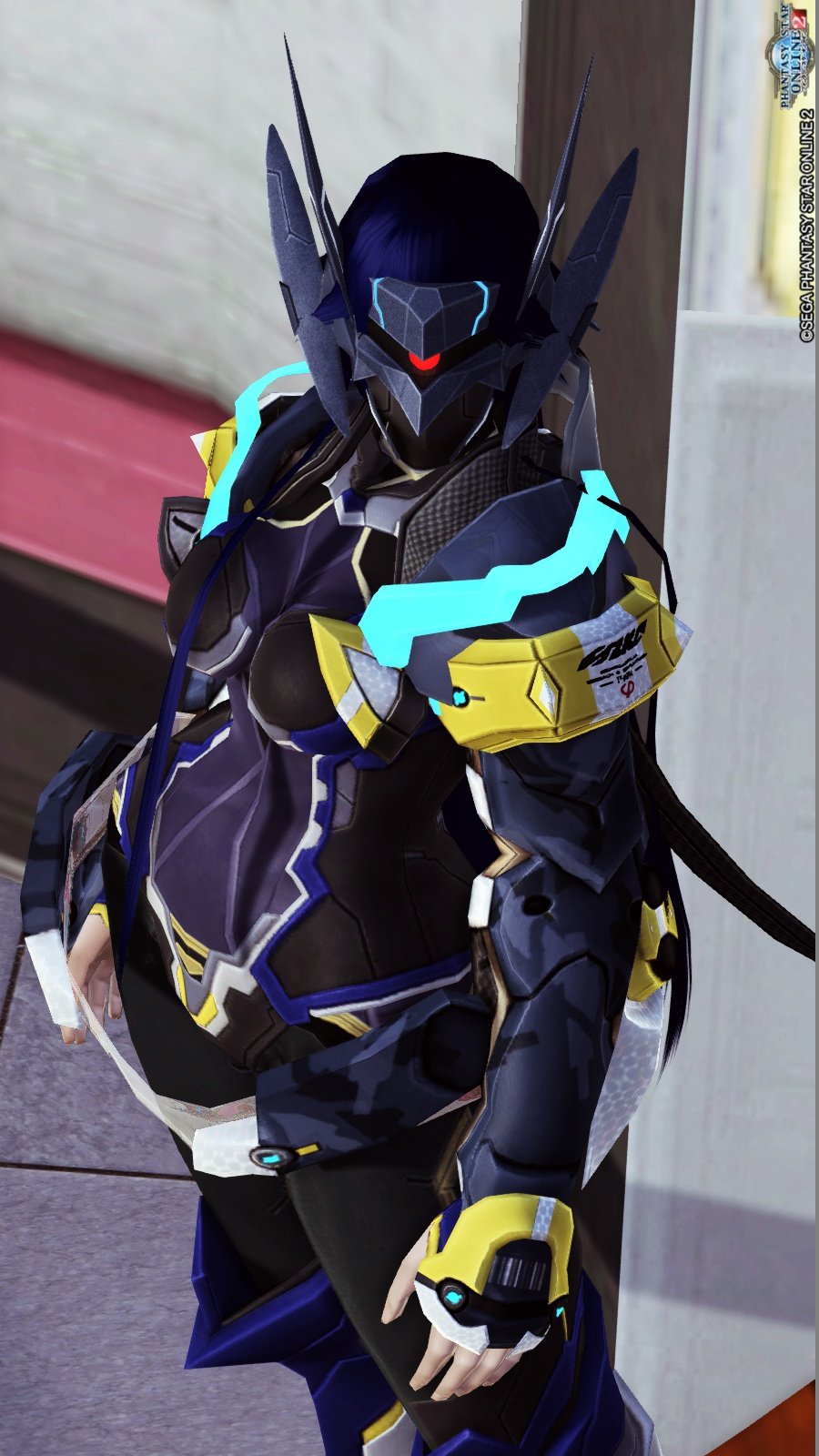 グーミネコちゃん on Twitter: "#メンテの日なのでssを貼る #PSO2 今回は夜間戦闘強化スーツ格好です( • ̀ω•́ )，カッコイイですけど...，お尻の場所ちょっと不自然 ...