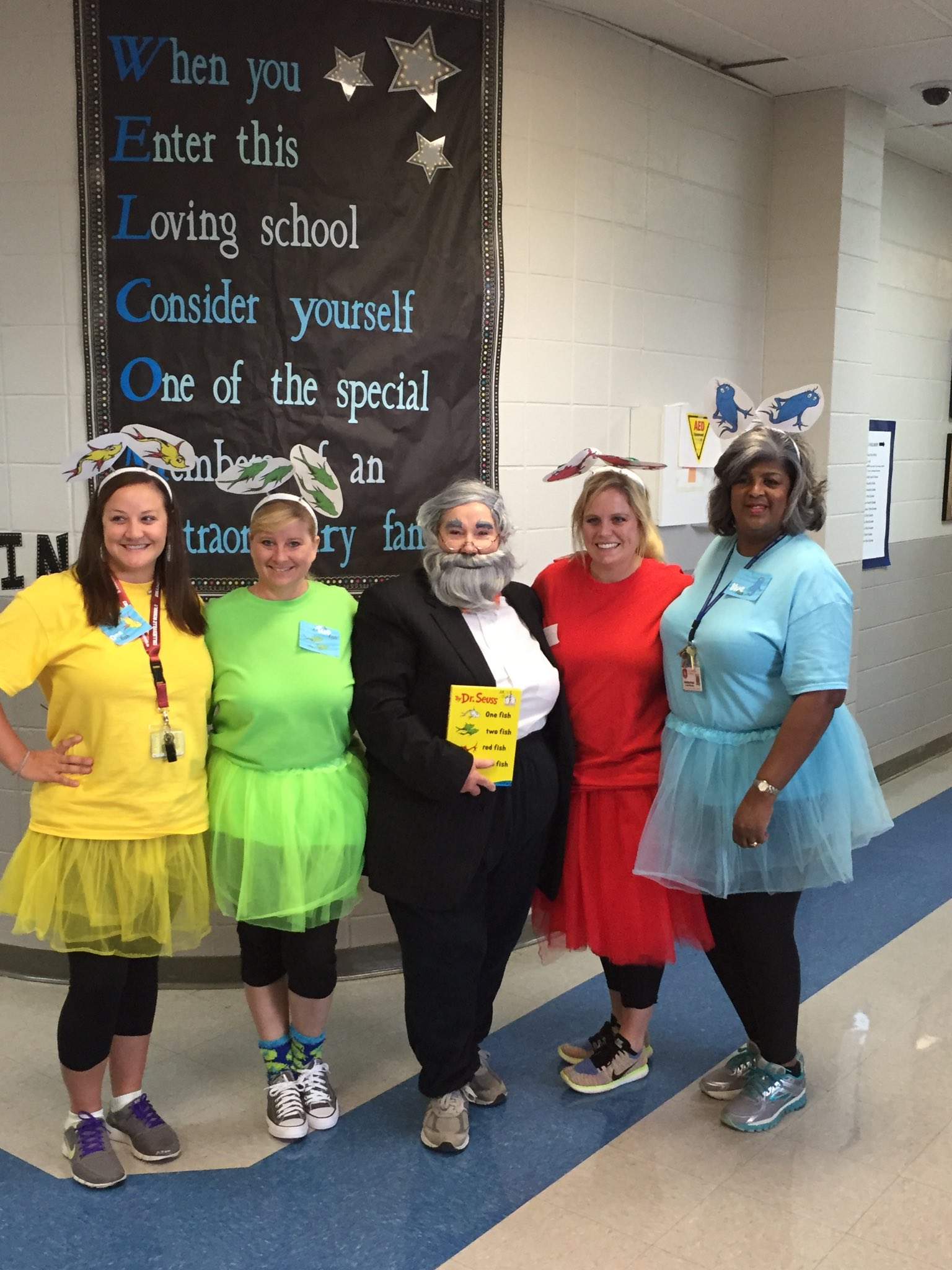 Dr Seuss Characters Blue Fish