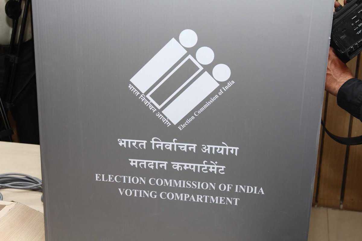 In photos: ECI displays new design of voting compartment for Gujarat ...