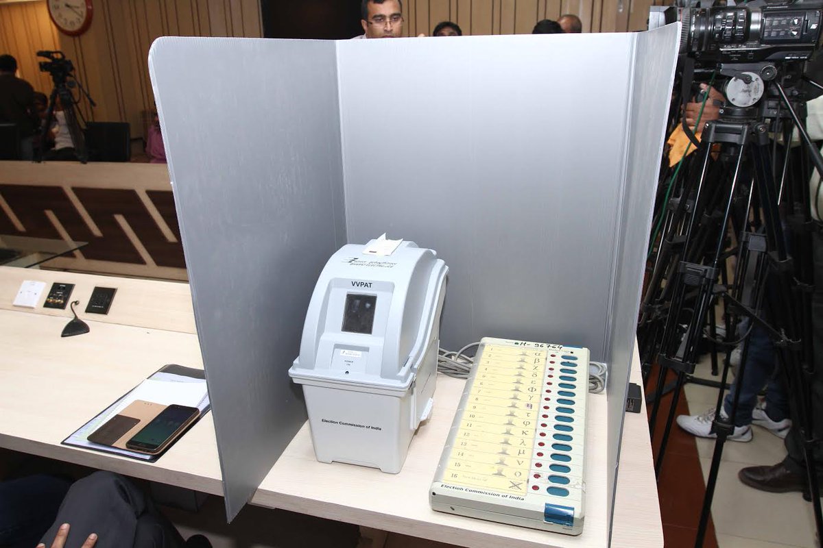 In photos: ECI displays new design of voting compartment for Gujarat ...