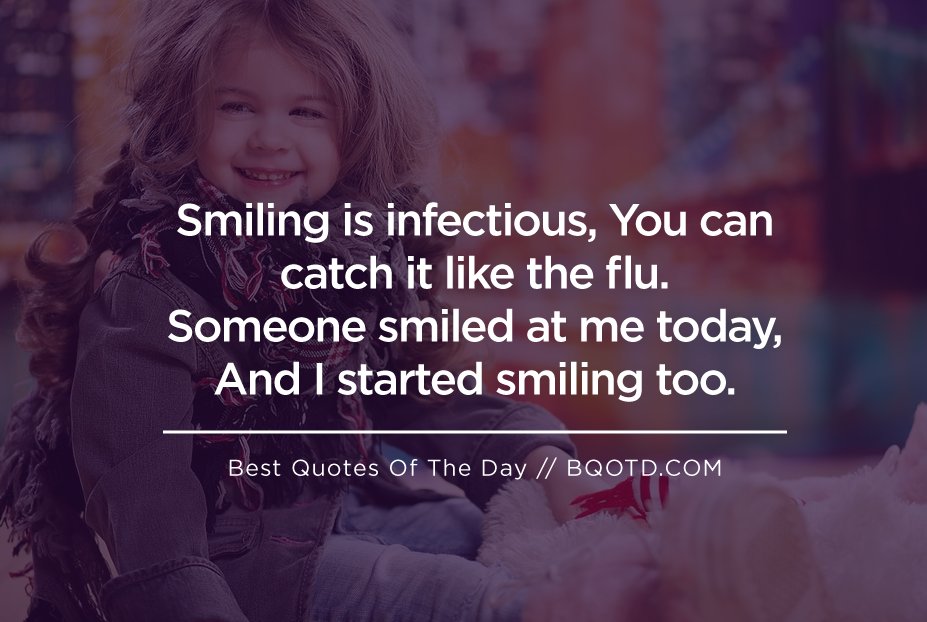 Infectious Smile Quotes