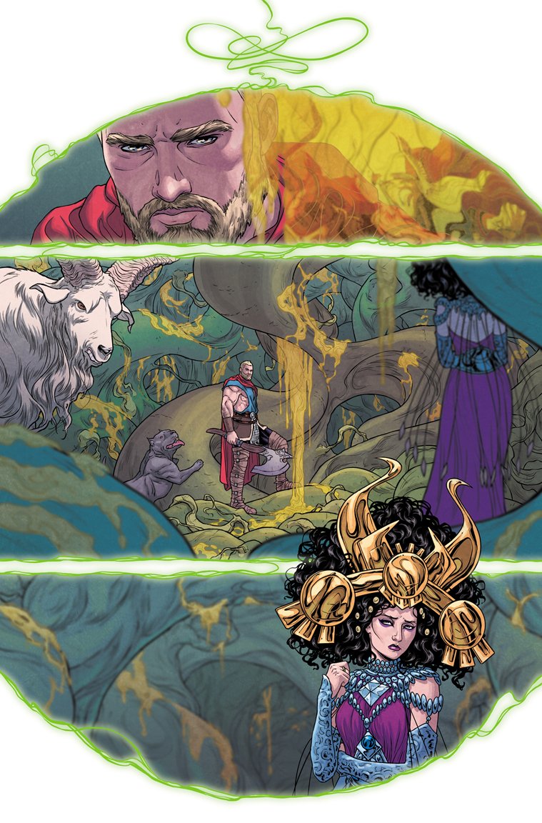 「Another cover from @COLORnMATT and me today! THE MIGHTY THOR」Russell ...