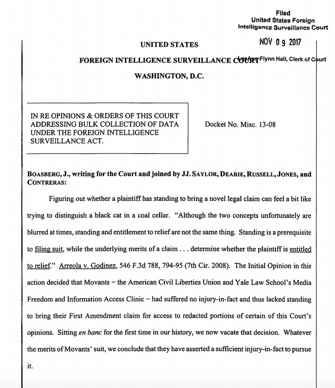 Fisa Court Order