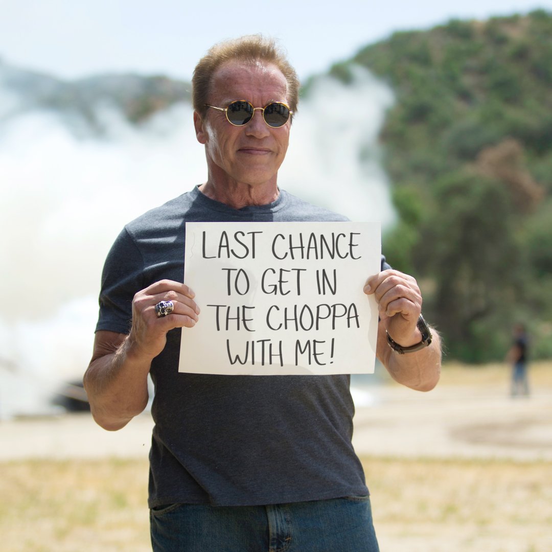 Arnold Schwarzenegger Choppa Meme