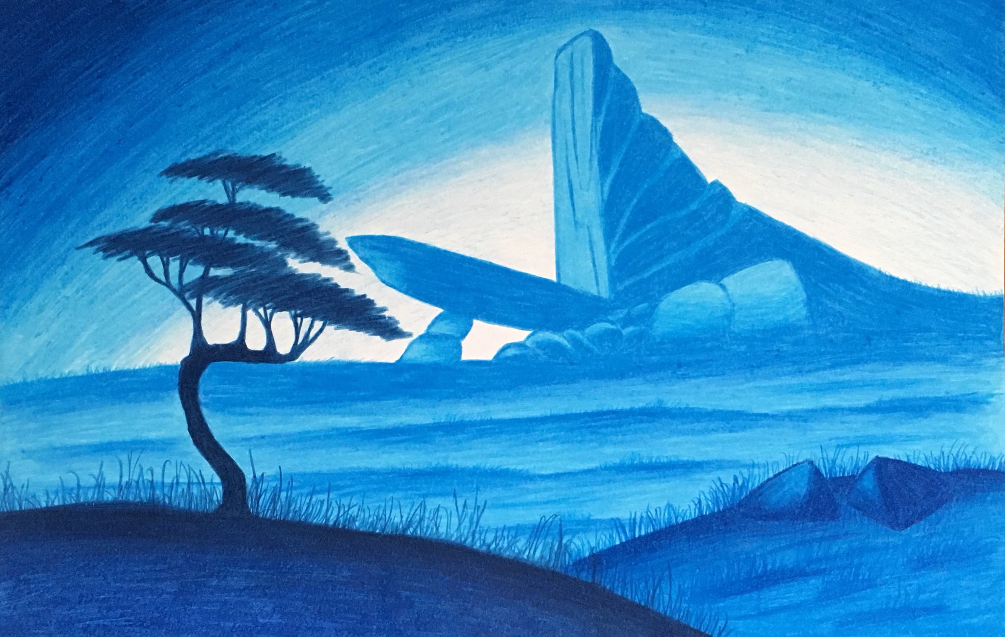 Landscape Color Drawings