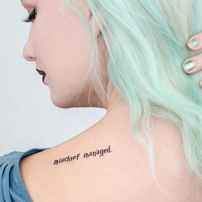 Mischief Managed Tattoo