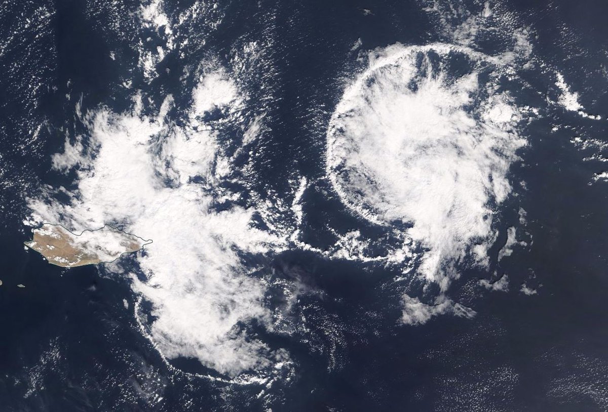 Wow, what a beautiful satellite image showing gust fronts from earlier ...