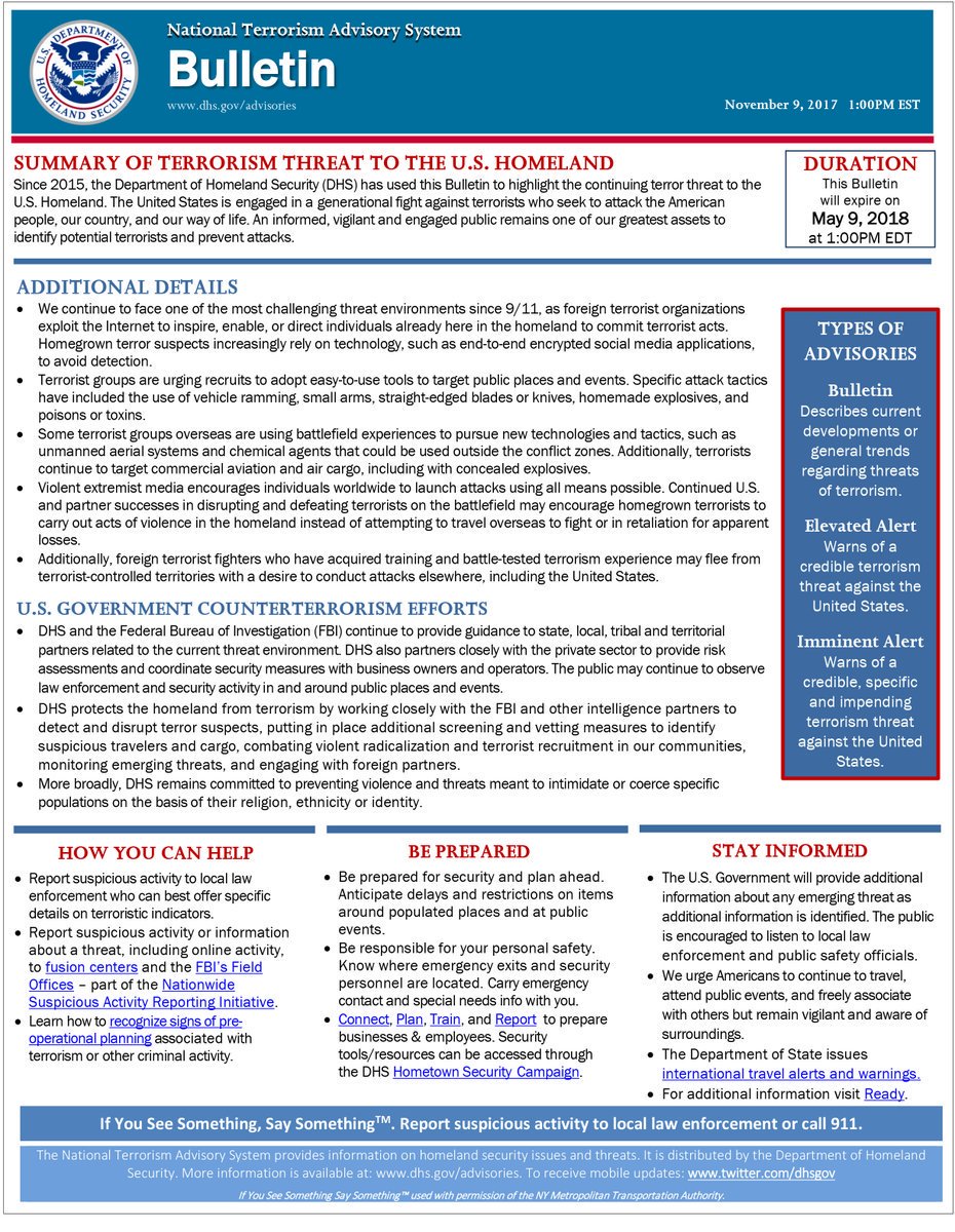 Homeland Security issues bulletin warning of weaponized drones and ... Homeland Security issues bulletin warning of weaponized drones and ...