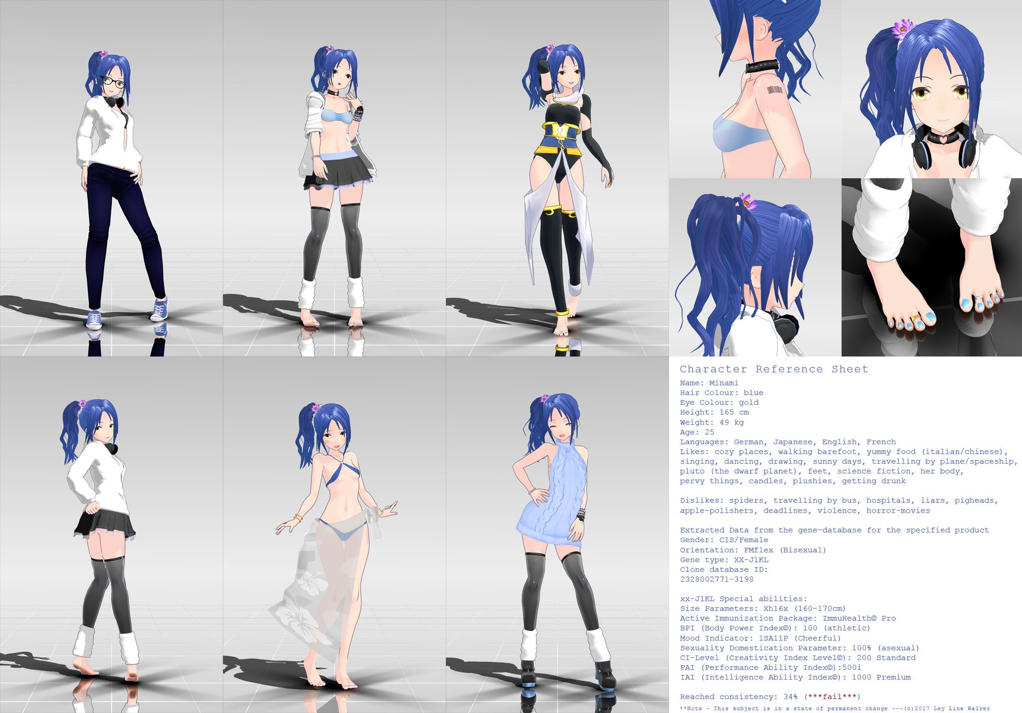 Ley Line Walker🔞 on Twitter: "Updated Minami's ref. sheet including text. https://t.co ...