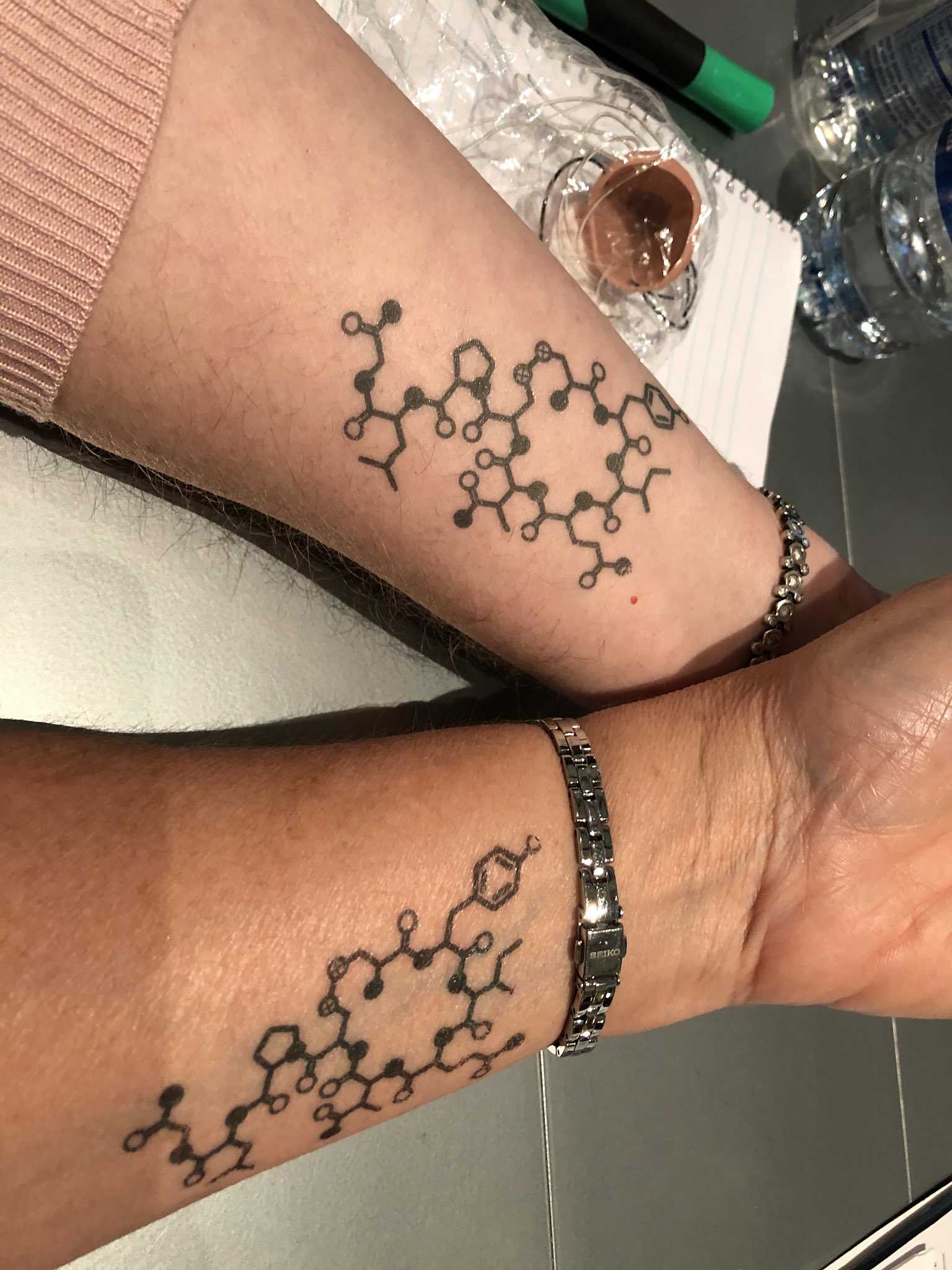 Oxytocin Molecule Tattoo