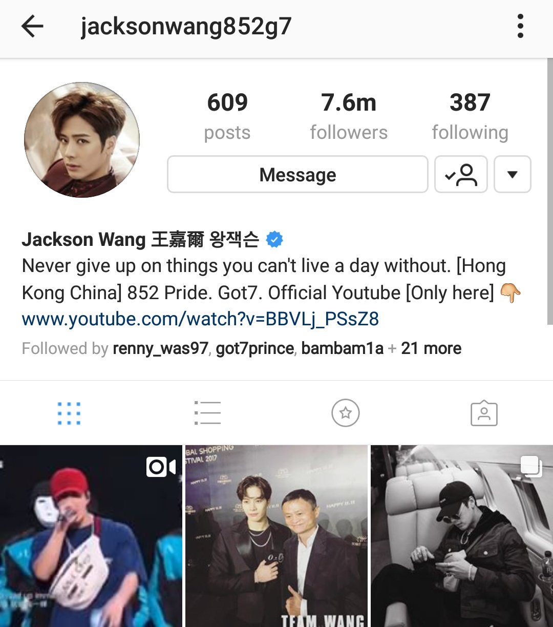 GOT7 Fanatic 🌴 on Twitter: "JACKSON WANG JUST FOLLOWED LIAM PAYNE ON IG. #MTVEMA…