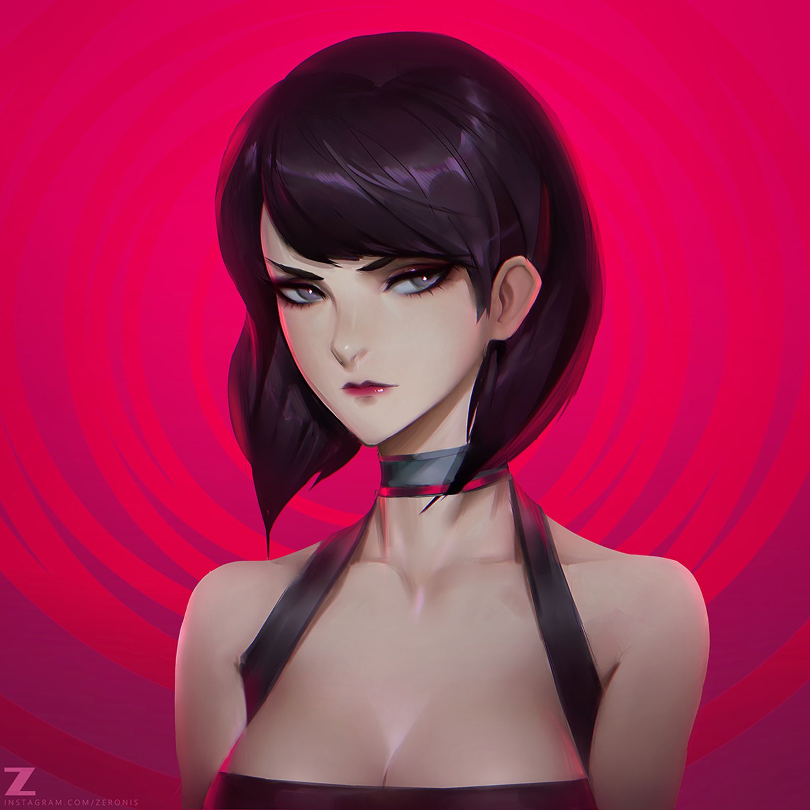 ZERO / zeronis on Twitter: "Portrait piece that started out as a rough sketch done for Patreon ...