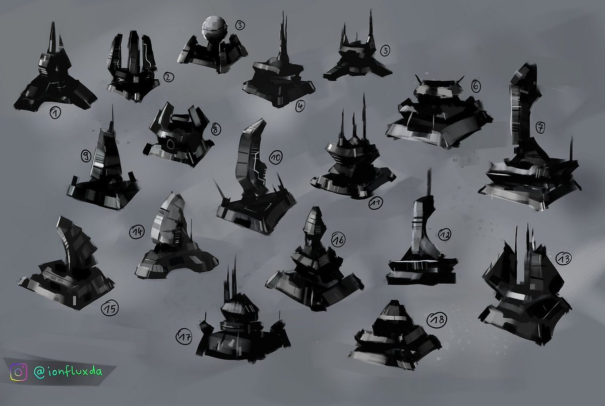 Sci Fi Building Concept Art