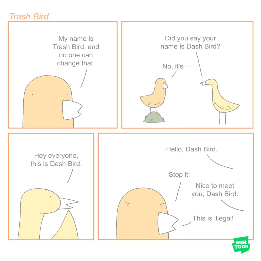 「trash bird is trash bird https://t.co/W9」|poorly drawn linesの漫画