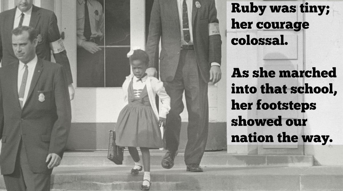 Ruby Bridges: 57 years ago today, Ruby Bridges bravely marched into and ...