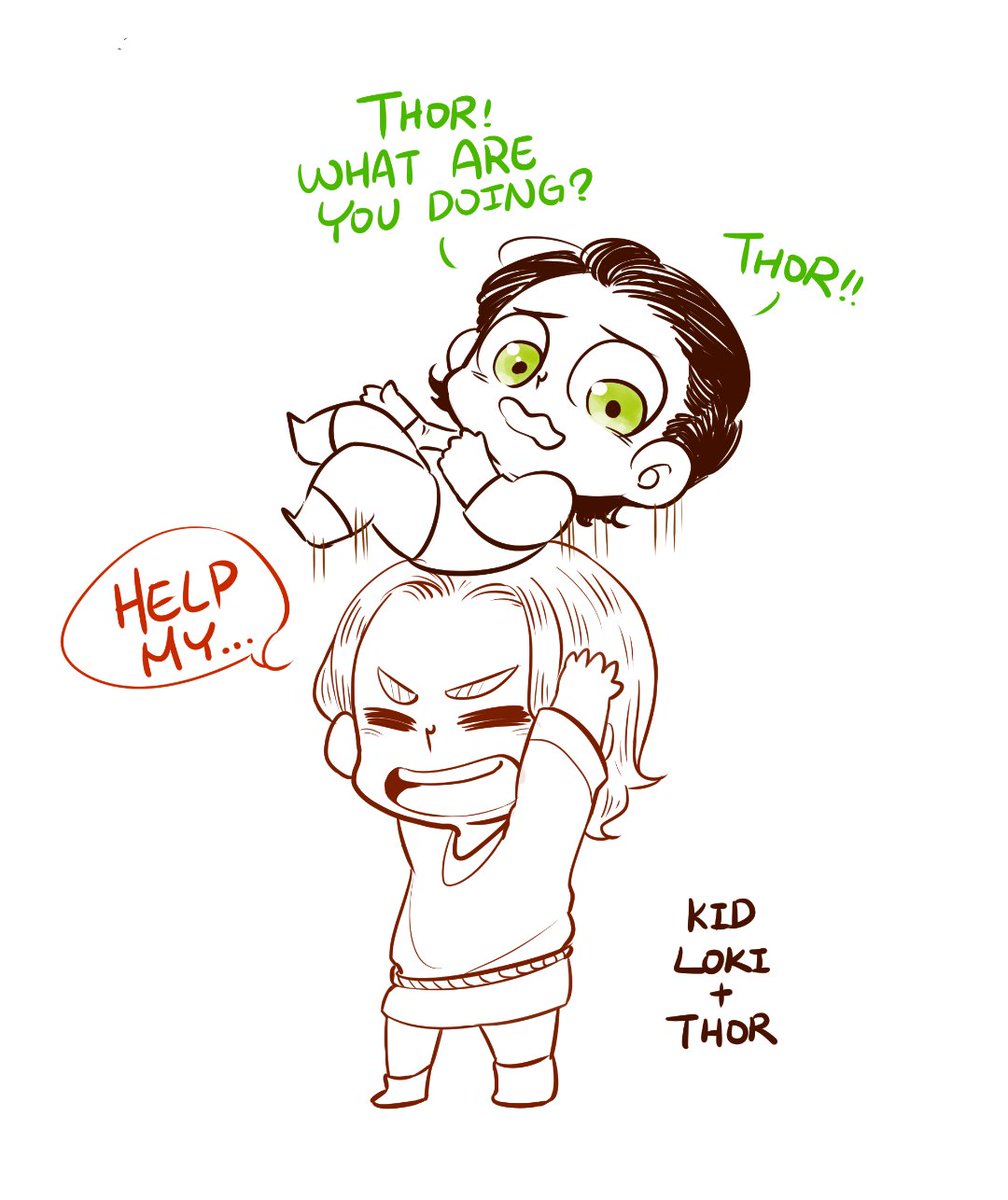 Baby Thor And Loki