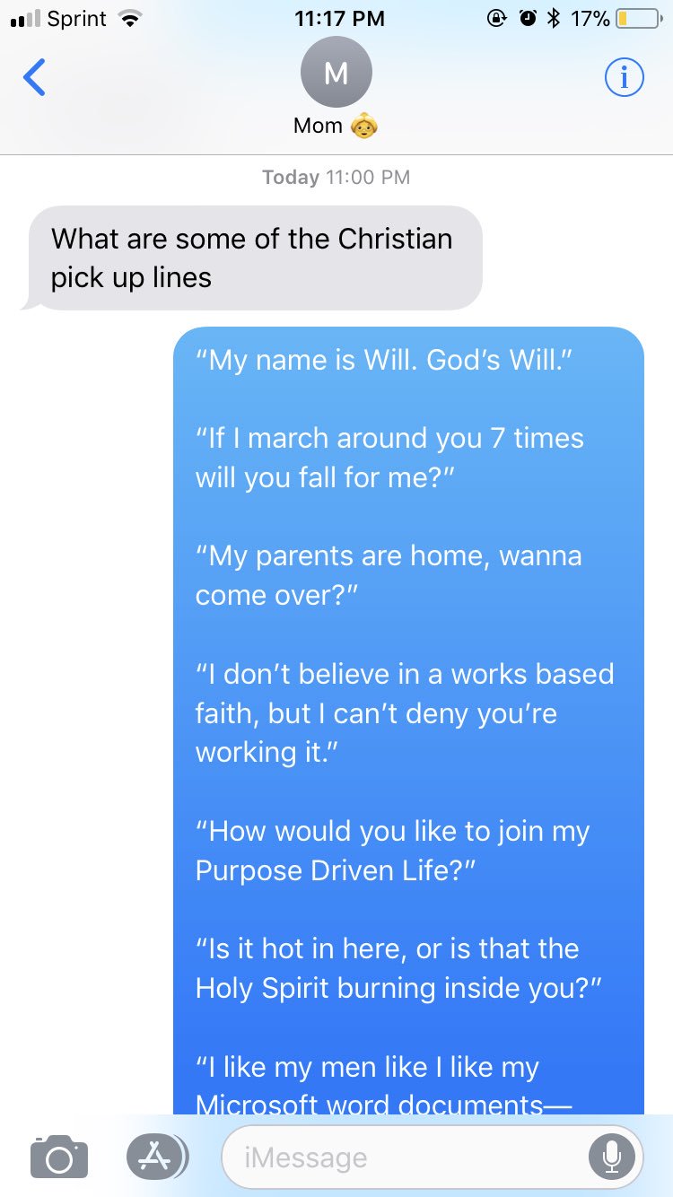 Christian Pick Up Lines Guy