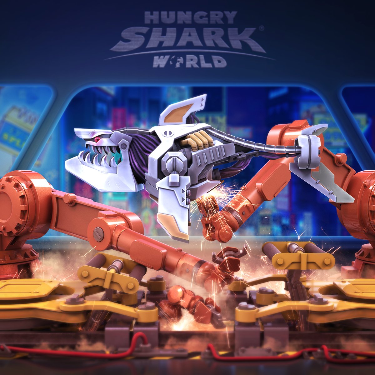 Robo Shark Hungry Shark