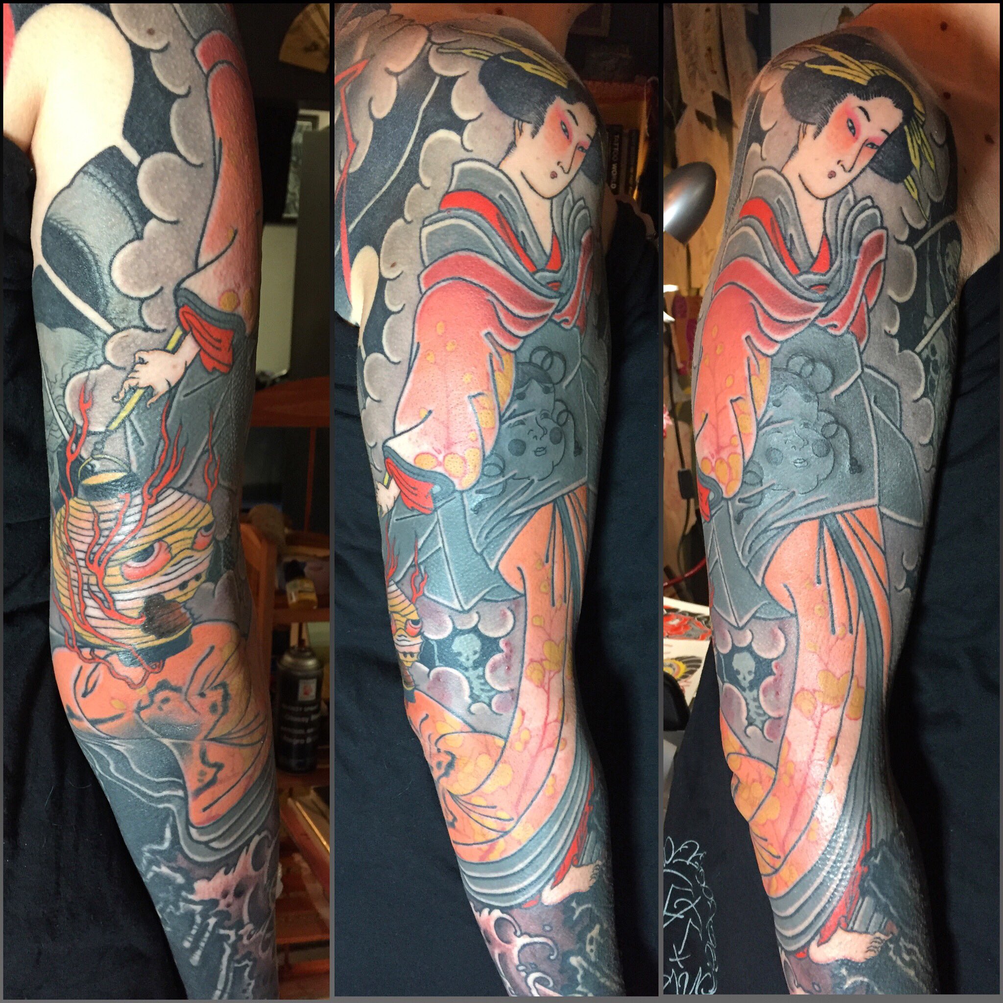 Ghost Sleeve Tattoos