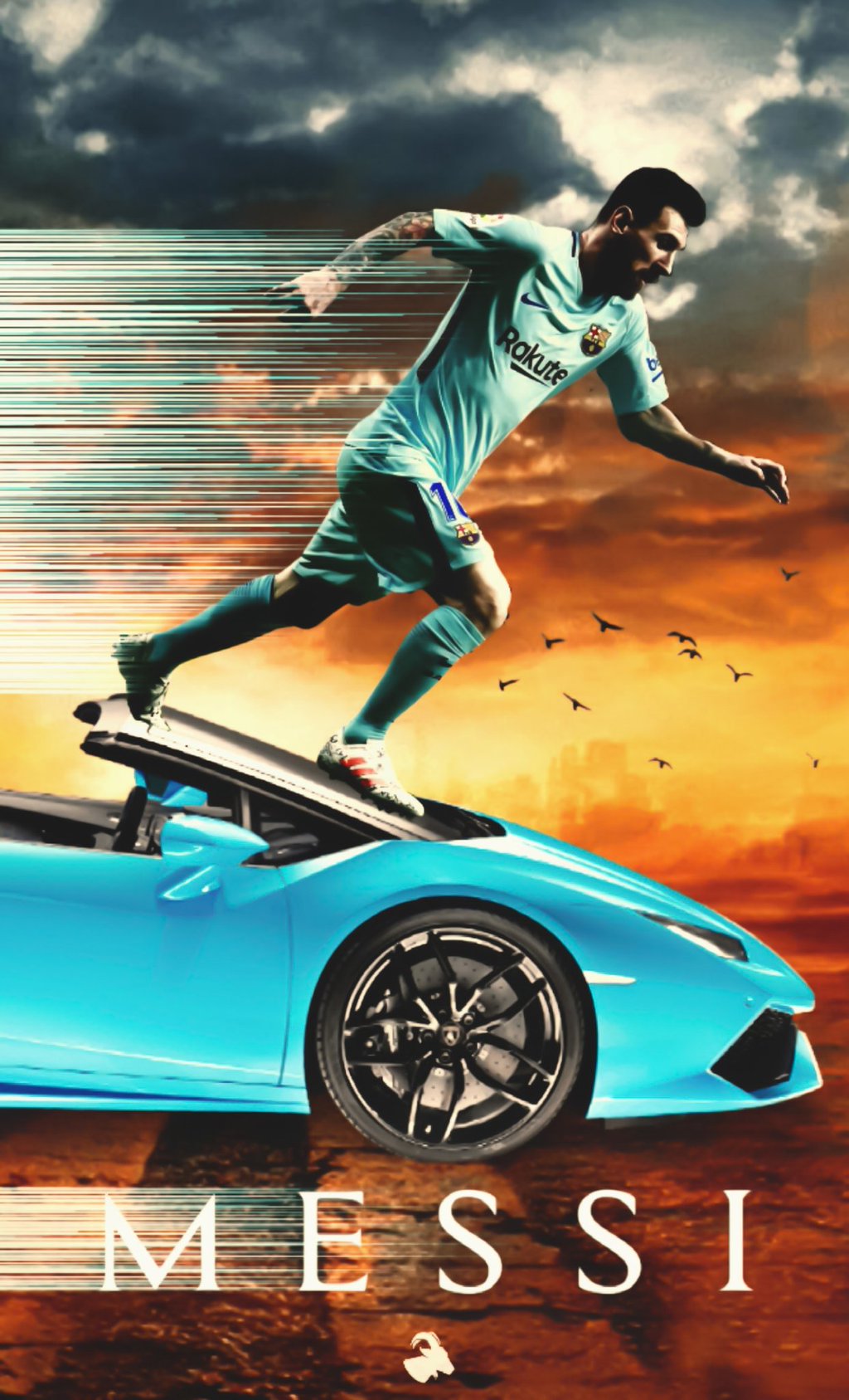 Lionel Messi Lamborghini
