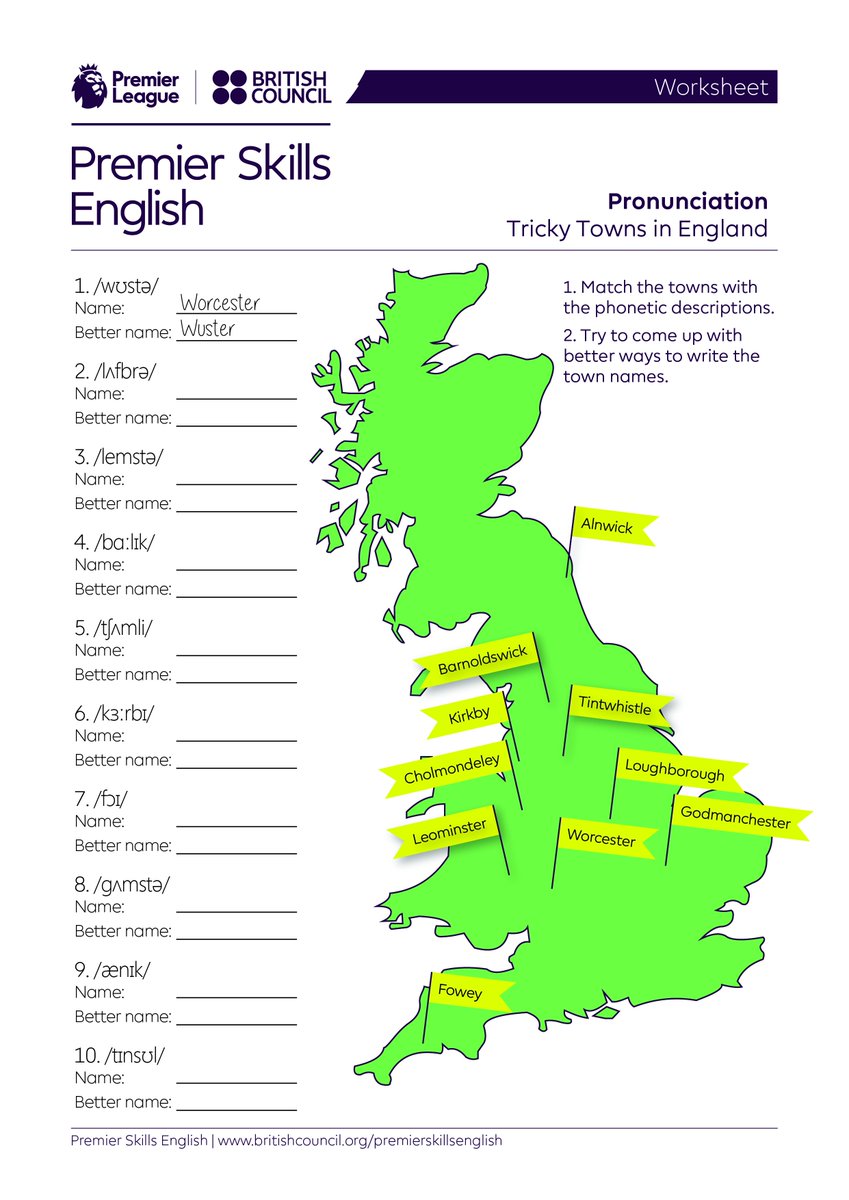 England City Names