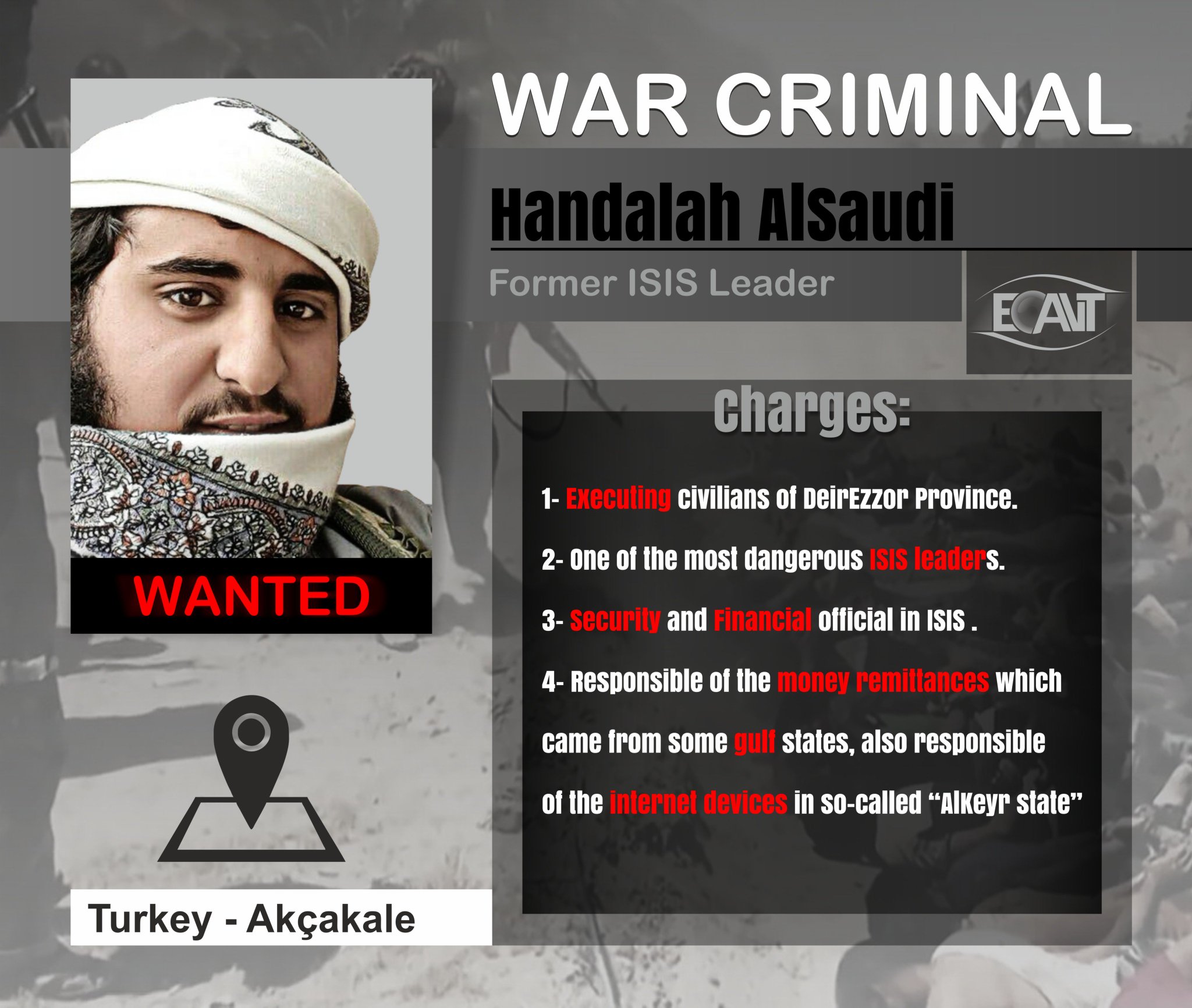 Ecavt On Twitter Ecavt War Criminal Wanted Handalah Alsaudi 1