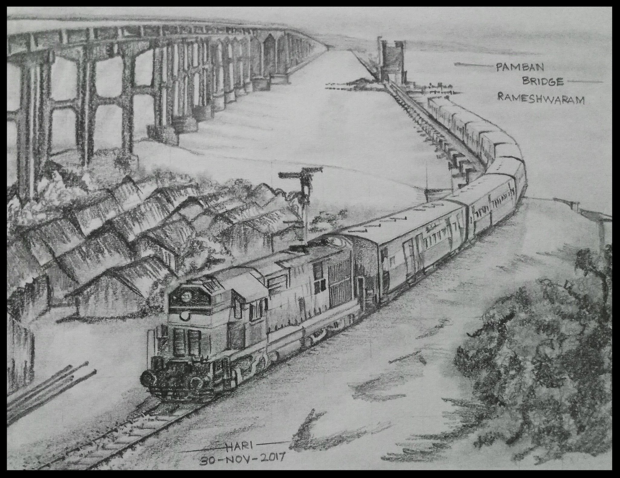 Rameshwaram Pamban Bridge Images Clipart