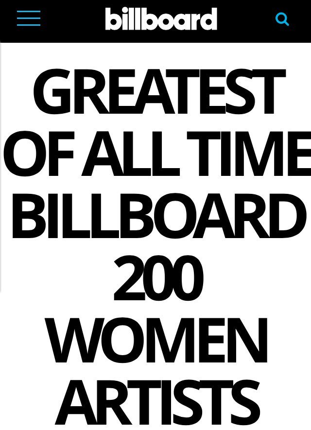 Billboard Top 100 Female Artists Of All Time at Jennifer Lyman blog