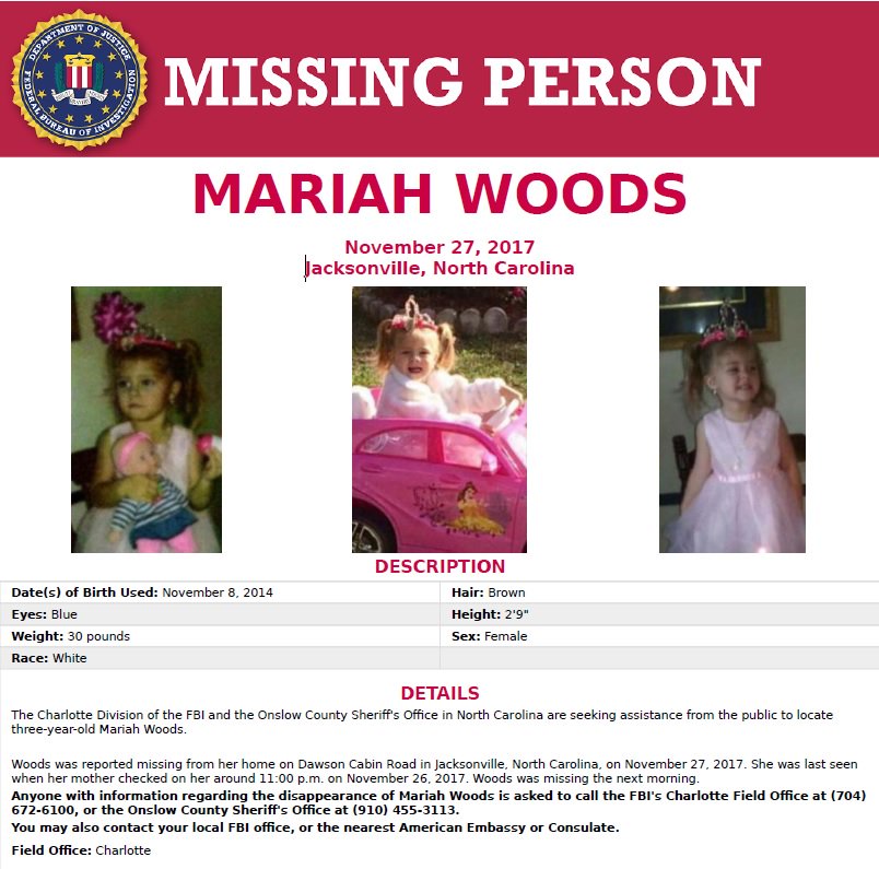 Sheriff: "I'm emotional about this, we want to bring Mariah back." FBI ...