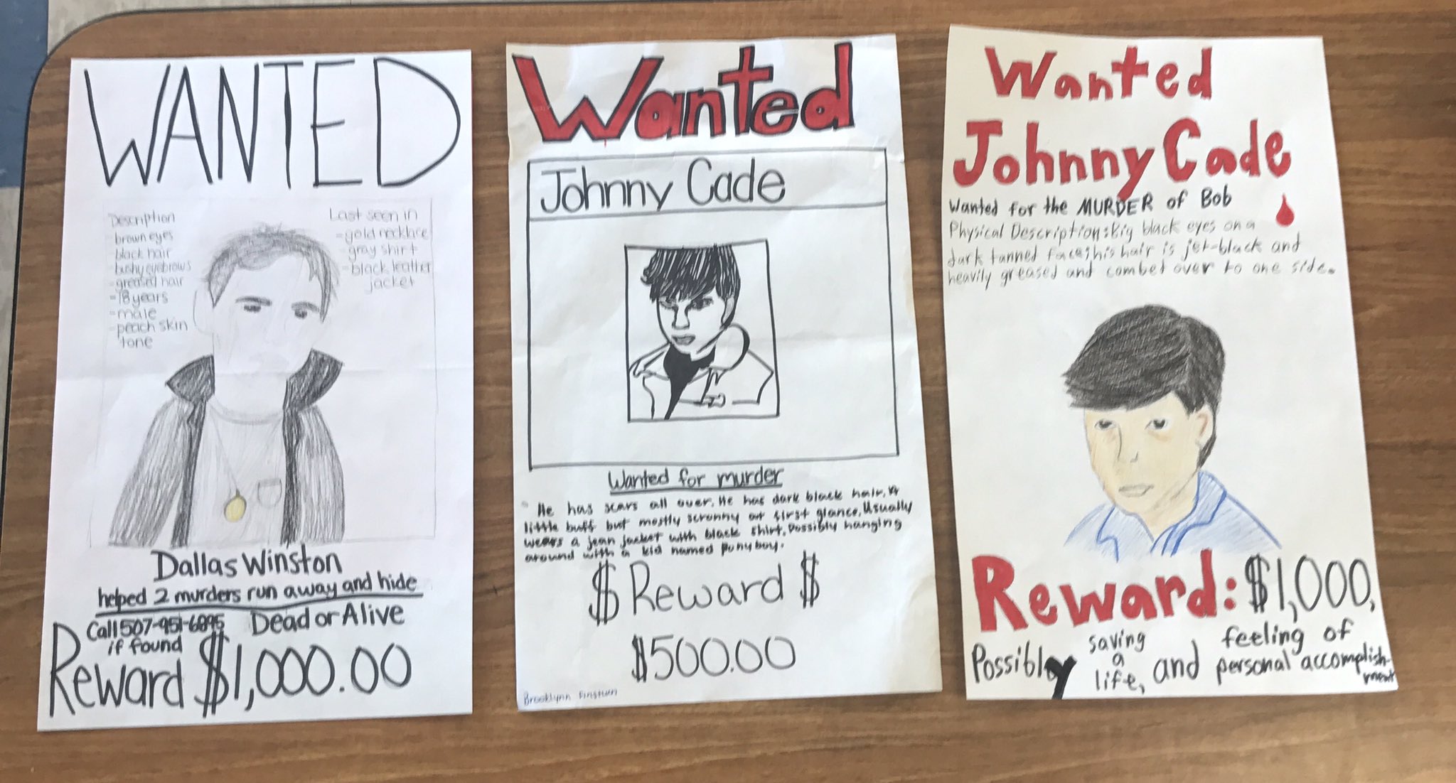 Johnny From The Outsiders Wanted Poster Pin By Gabs Winston On Dally