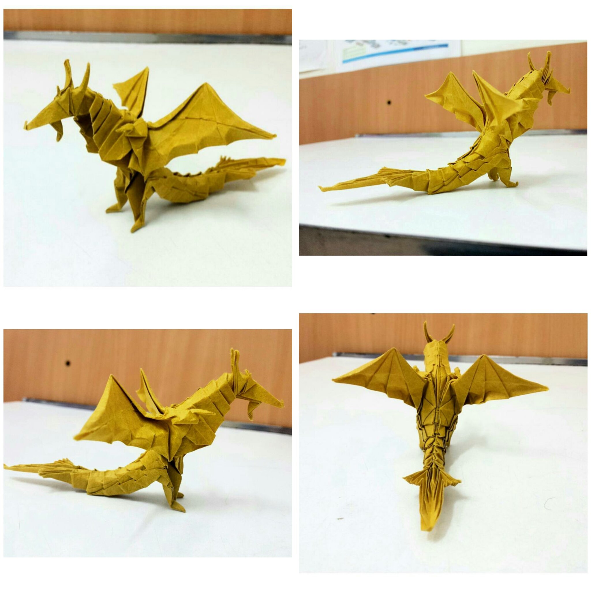 Origami Fiery Dragon Instructions