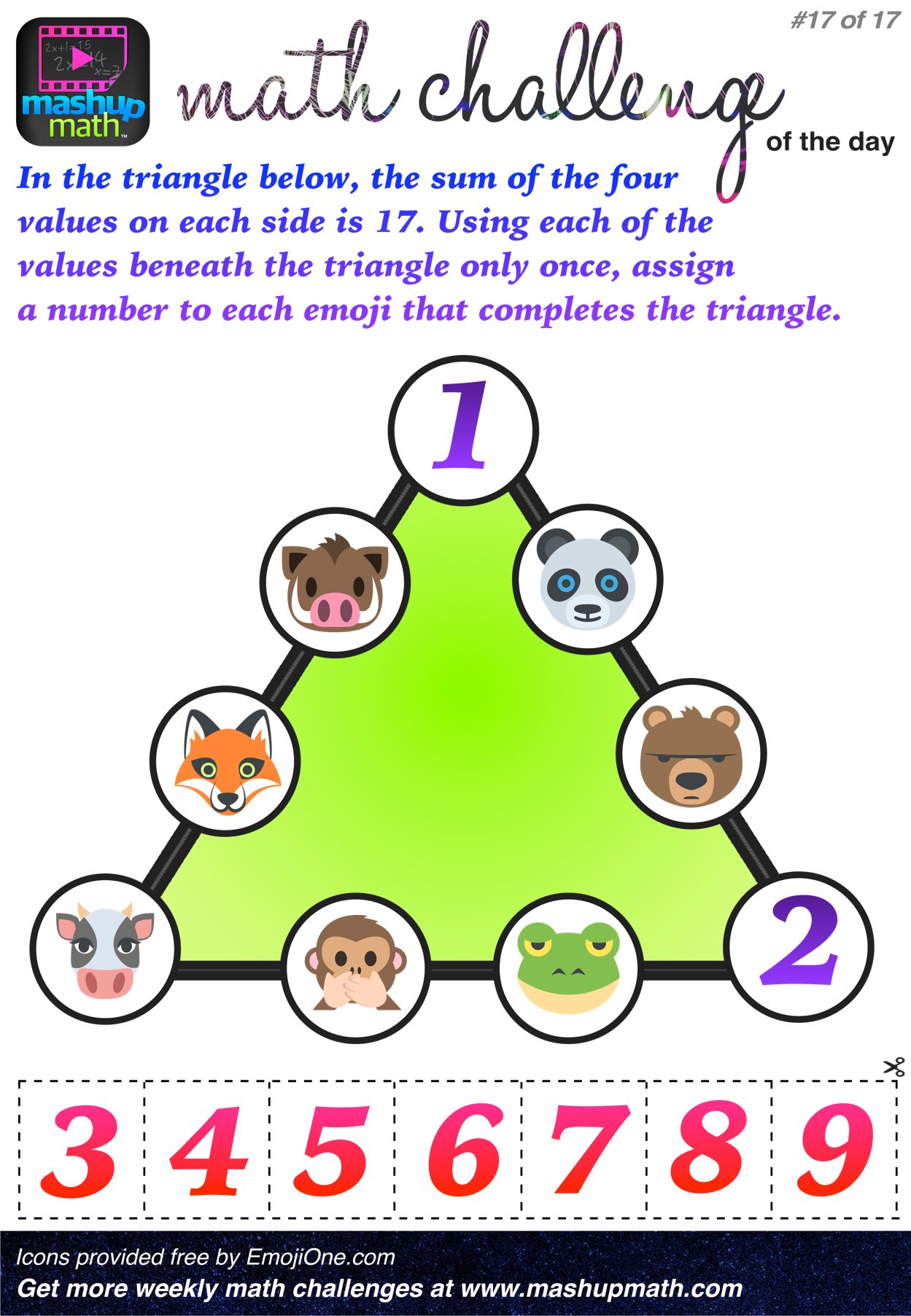 Mashup Math on Twitter: "It's time for daily #math challenge #17! Get ...