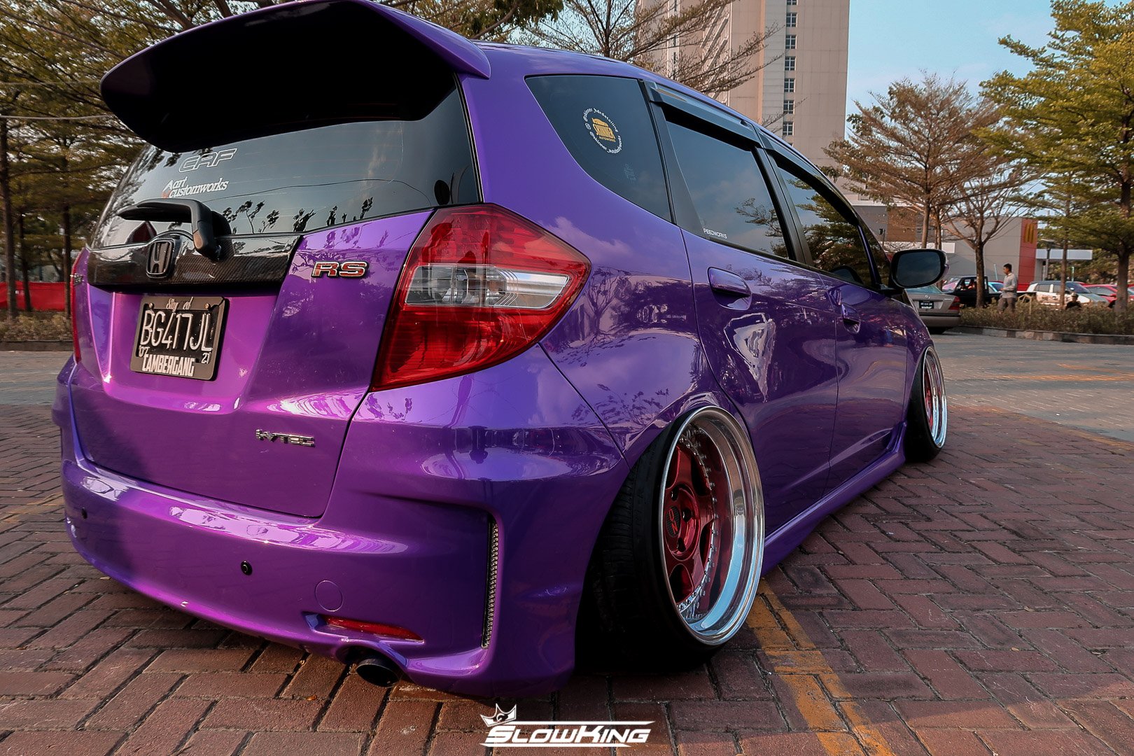 Stanced Honda Fit