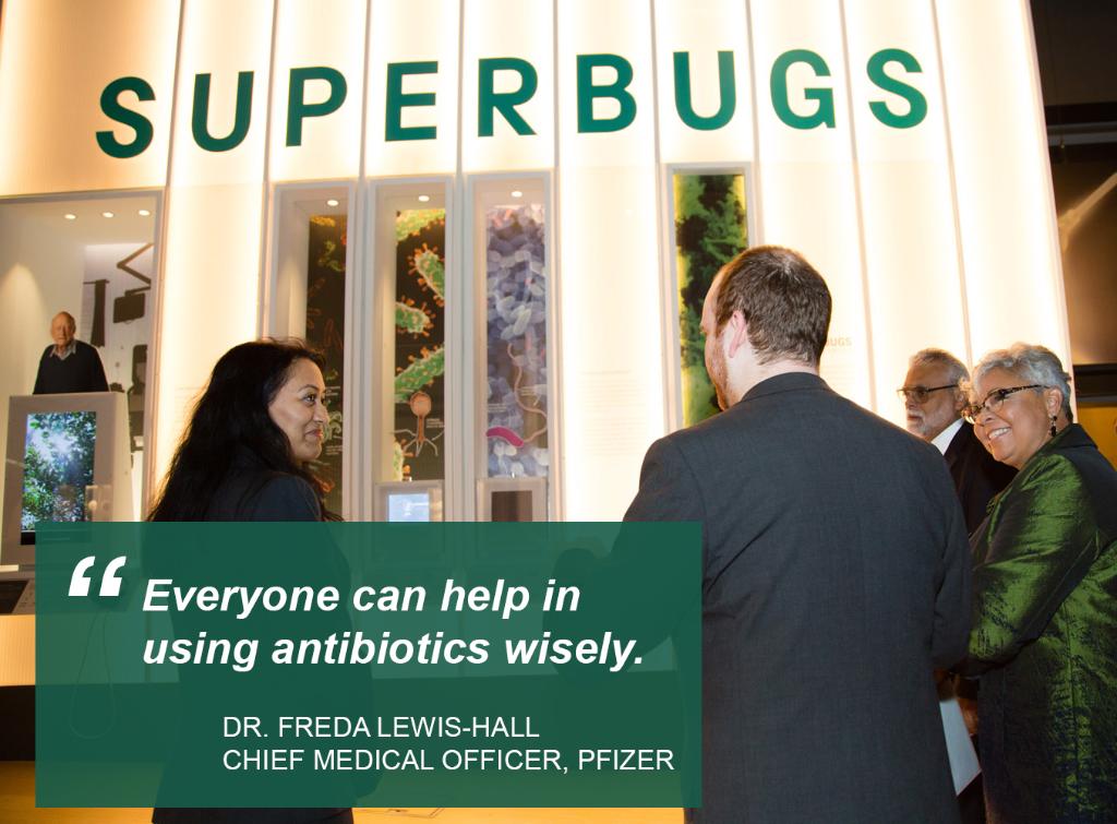 Our Dr. Freda Lewis-Hall checking out exhibition on Superbugs & . Watch ...