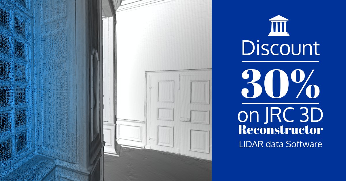 Gexcel on Twitter: "Only today: -30% on JRC 3D Reconstructor HERITAGE and HERITAGE+LineUp Pro ...