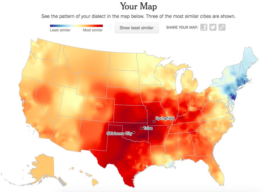 Interactive Dialect Map