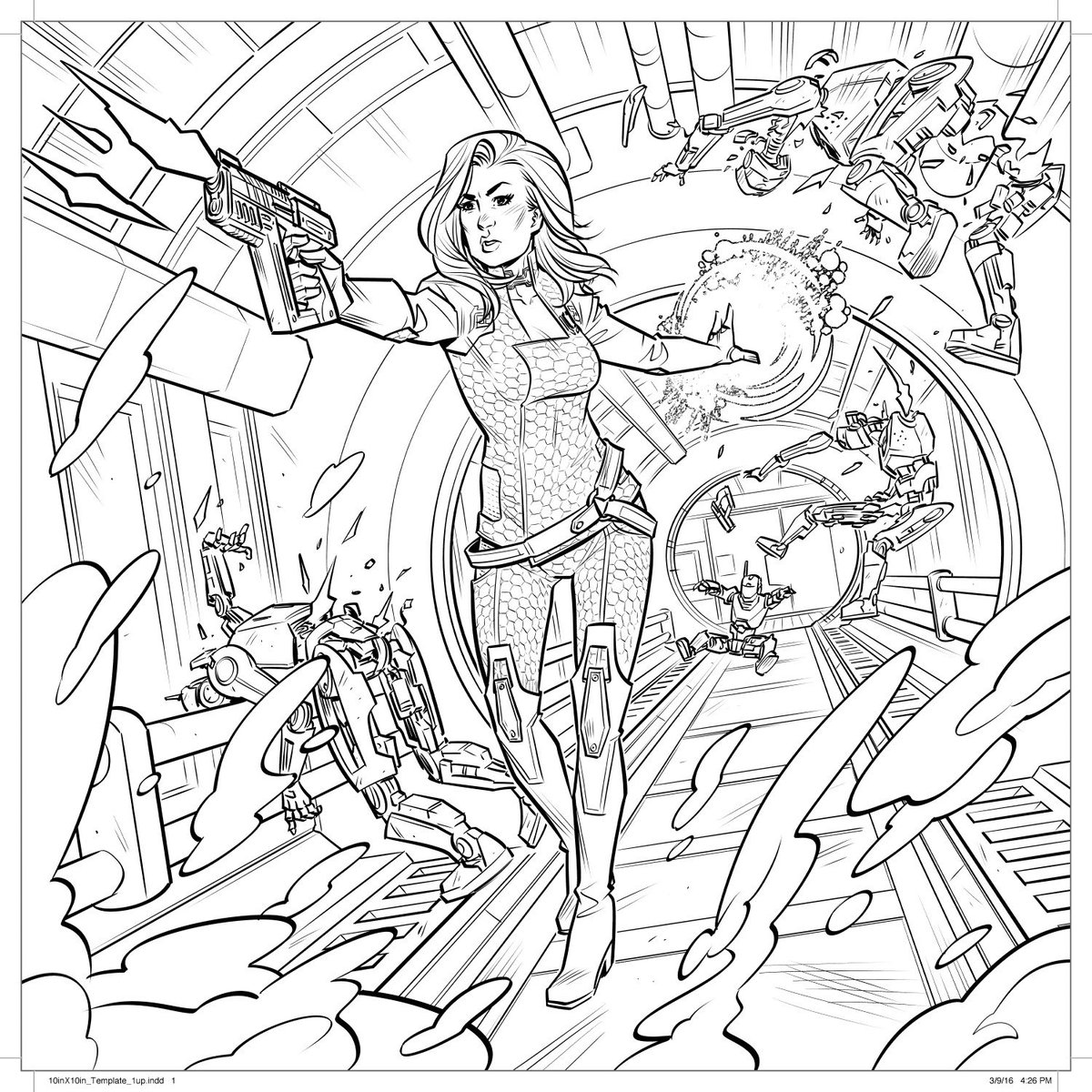 Mass Effect Turian Coloring Pages Coloring Pages