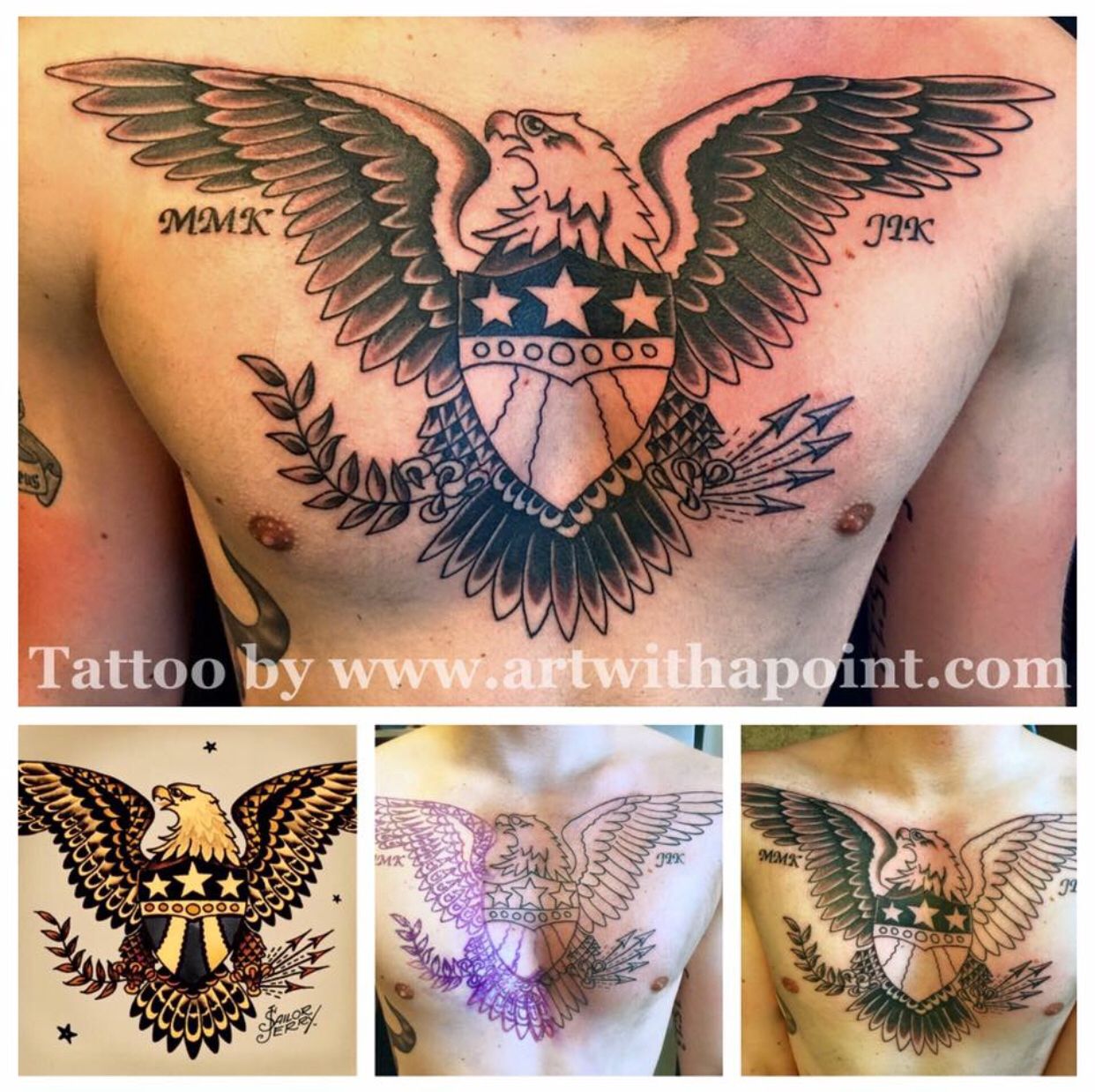 Sailor Jerry Eagle Tattoos Lot American Eagle Tattoo Design And