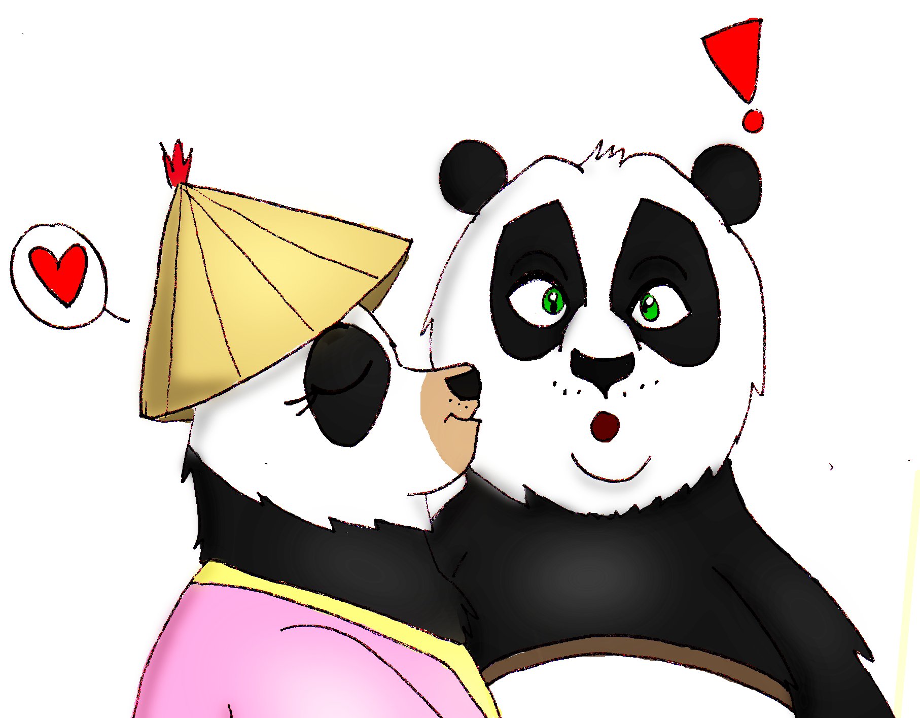 Kung Fu Panda Po And Tigress Kiss