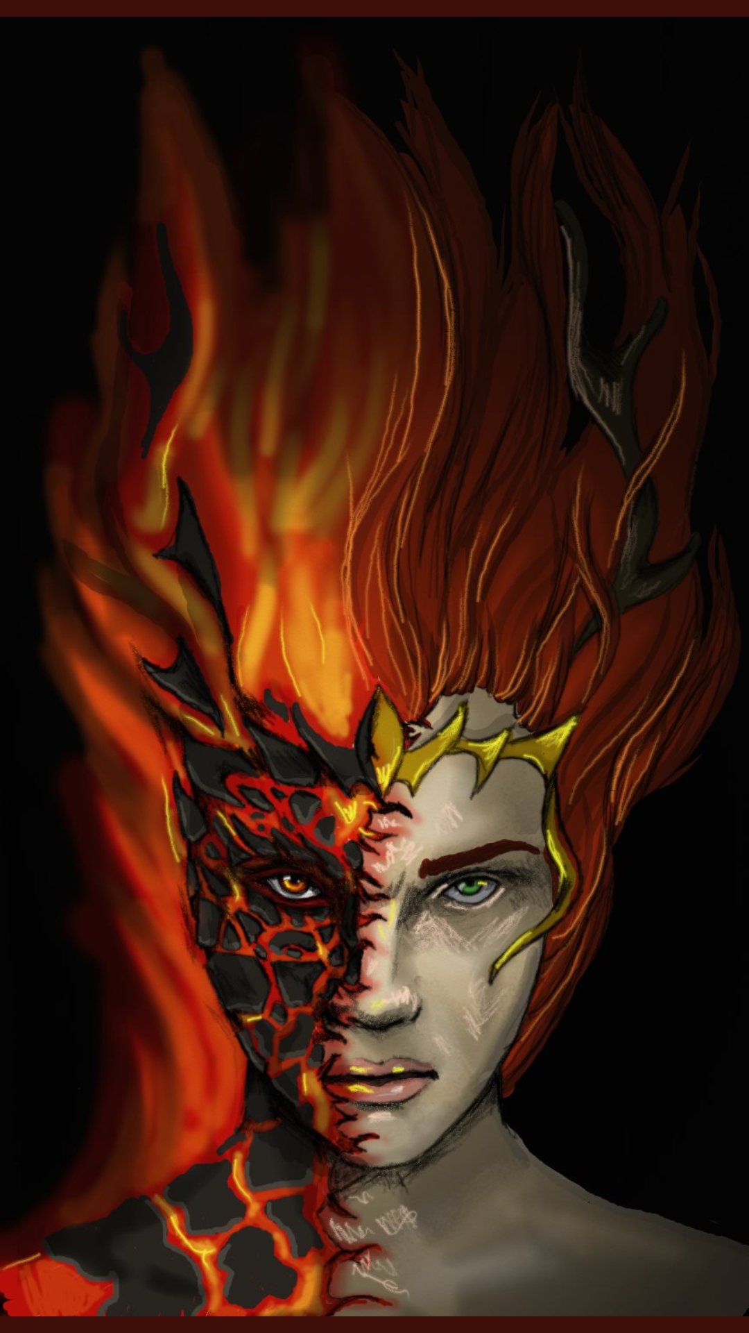 Male Fire Elemental