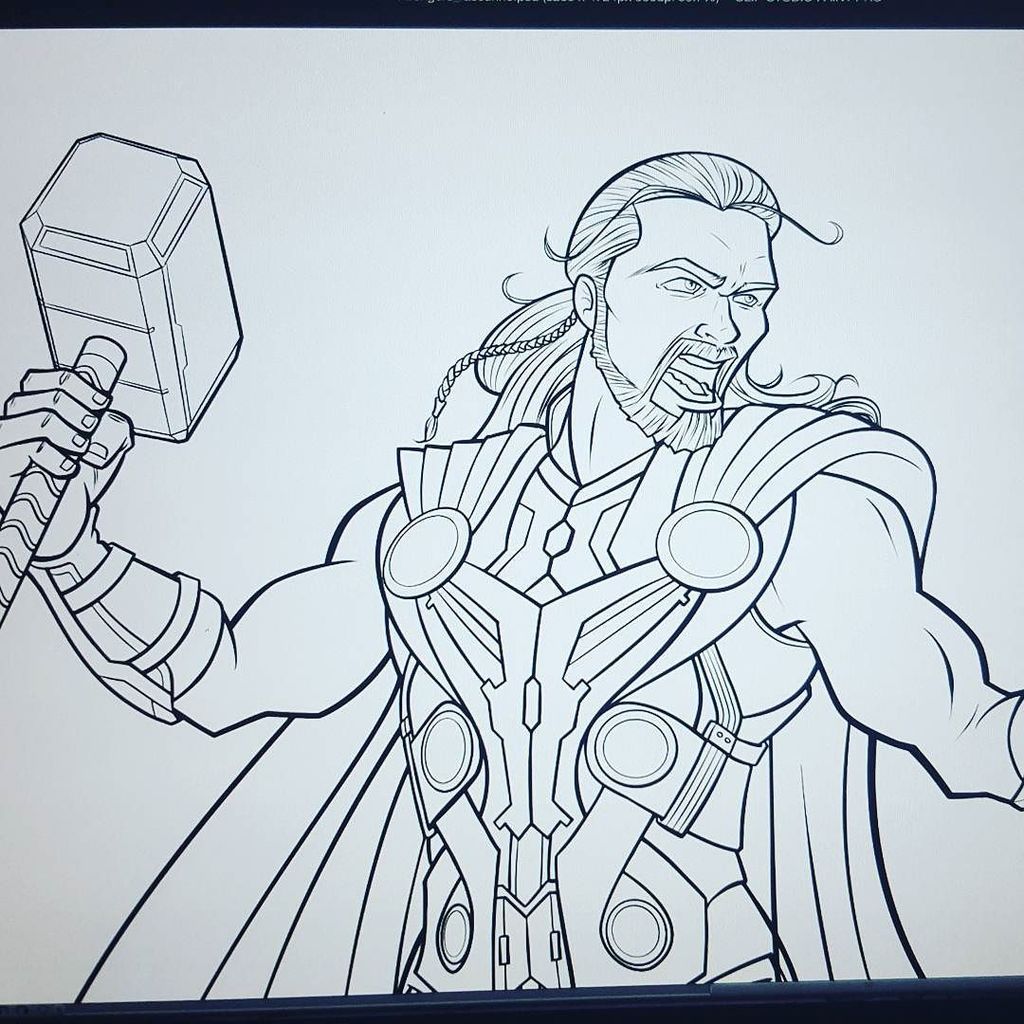 How To Draw Thor From Avengers