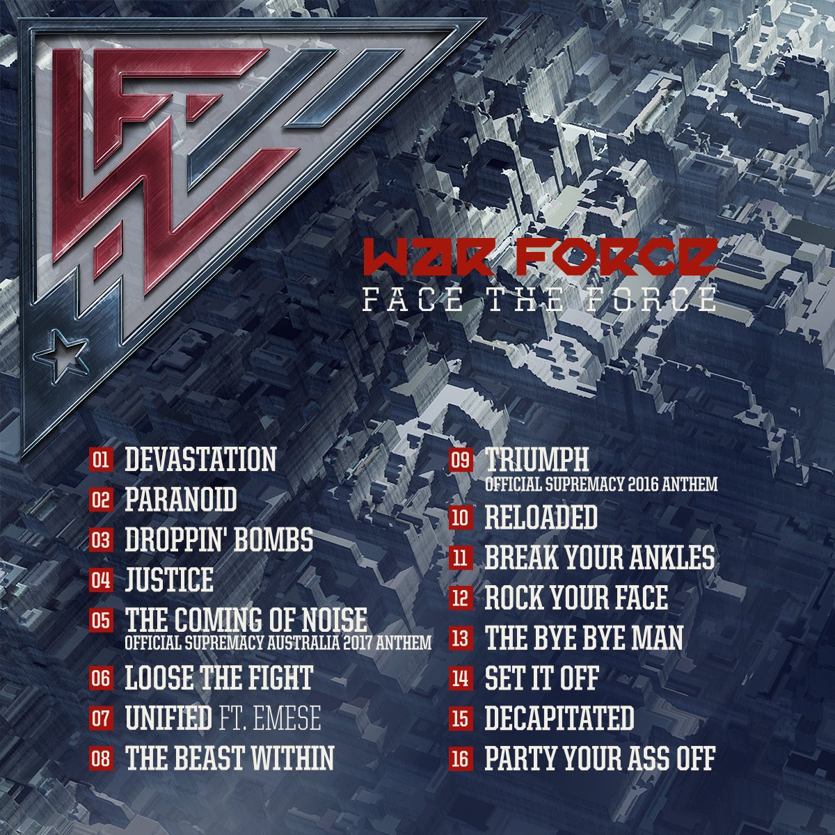 War Force - Face The Force [War Force Recordings] - Harderstate ...