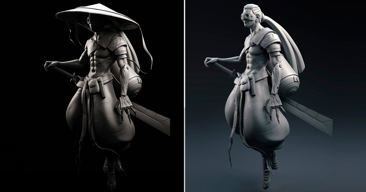 Cyber Samurai Concept Art