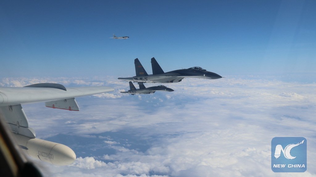 A Chinese air force formation conducted regular patrol exercise that ...