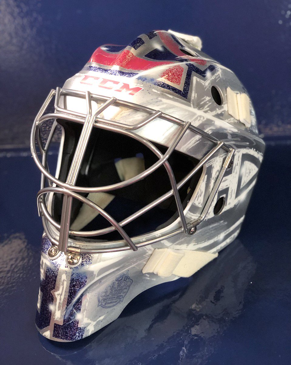 Price's new mask for the 100 Classic : r/Habs