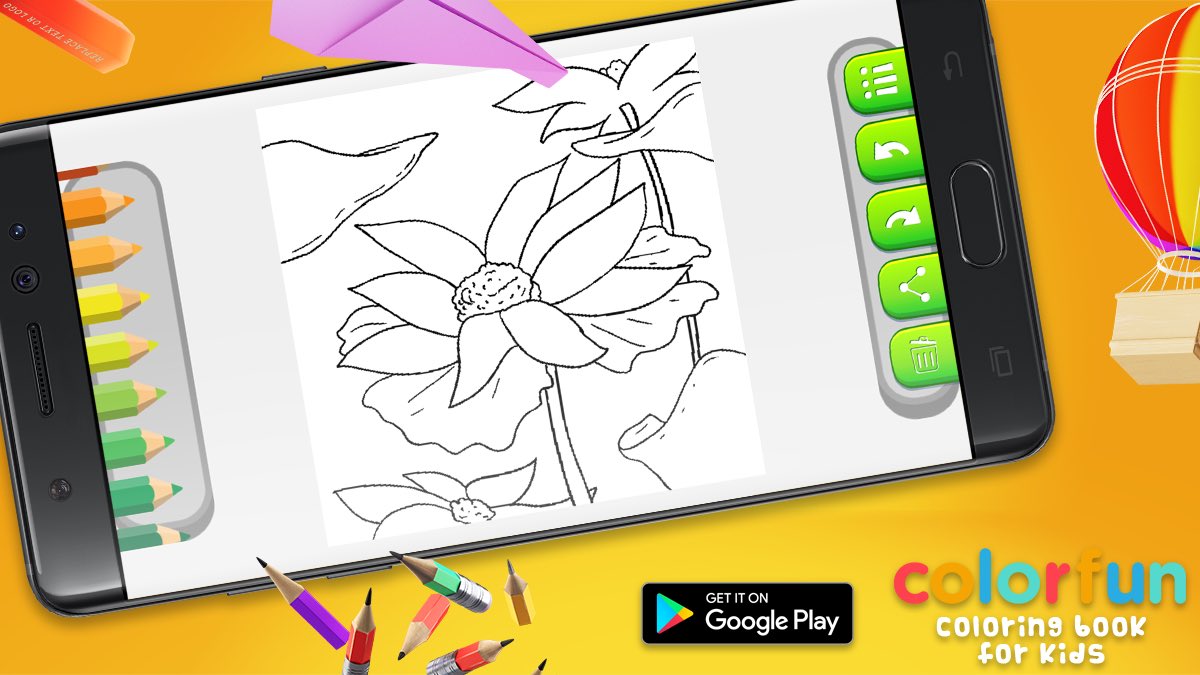 Google Play Store Coloring Book App - Coloring Paper